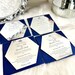 Hexagon Wedding Acrylic Invitations, Wedding Mirror Invitations ...