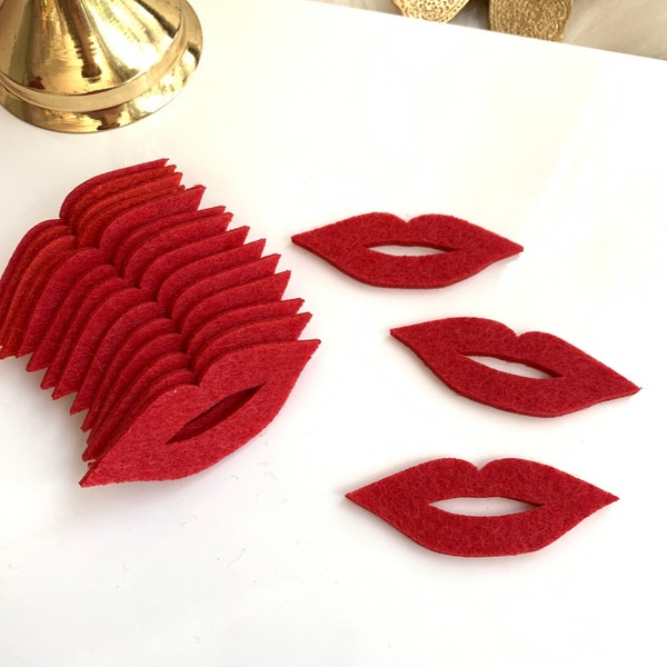 Laser Cut Felt Lips - Etsy