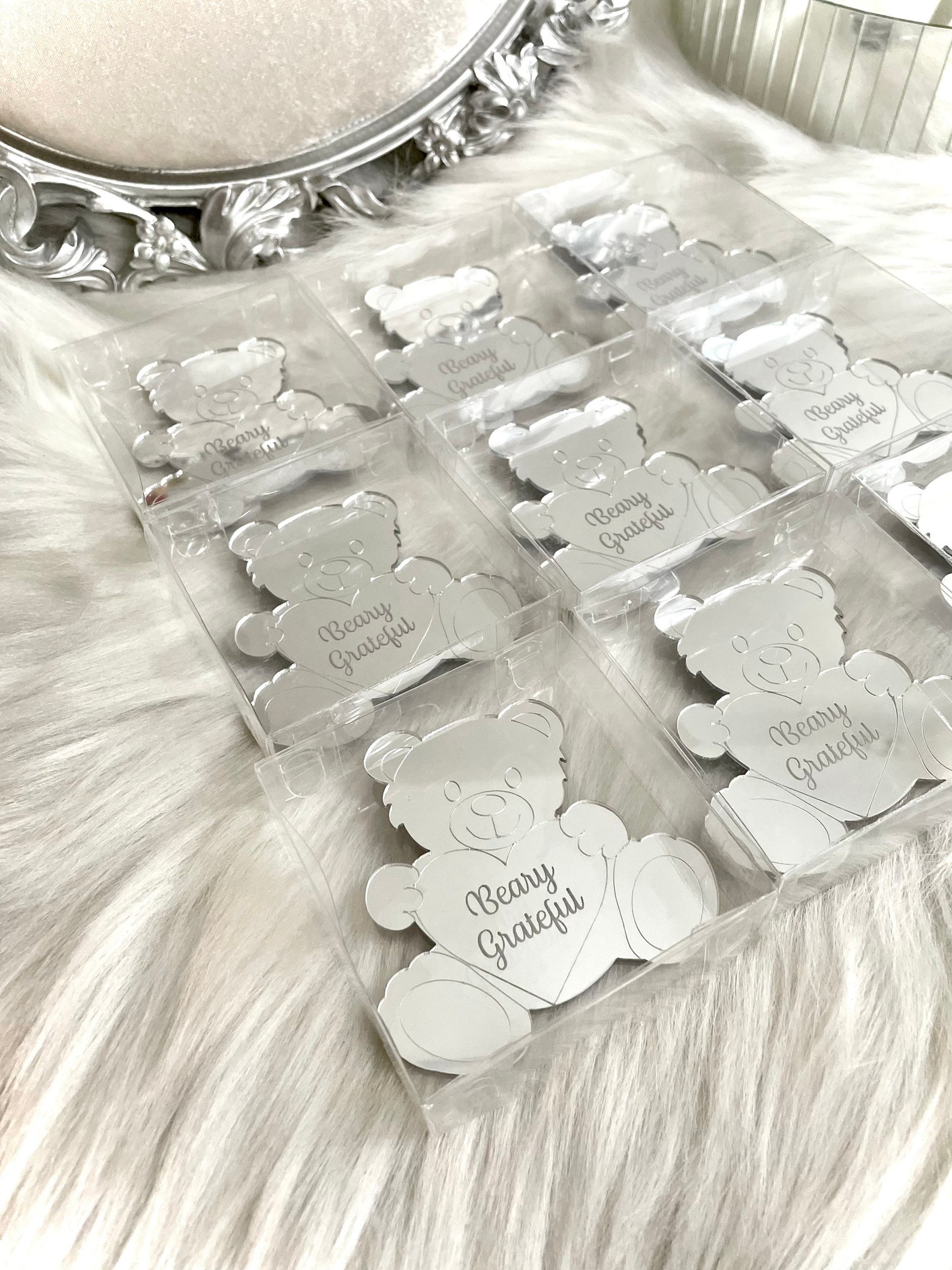 Personalized Teddy Bear Magnet, Thank You Beary Much Gifts, Baby Shower ...