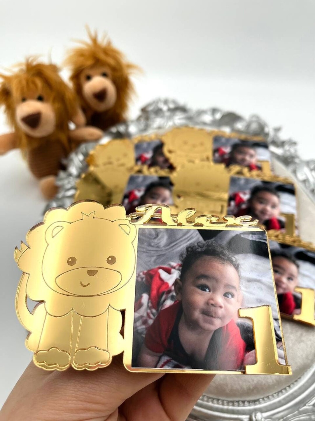 Personalized Safari Photo Magnets, Safari Birthday Favors, First ...