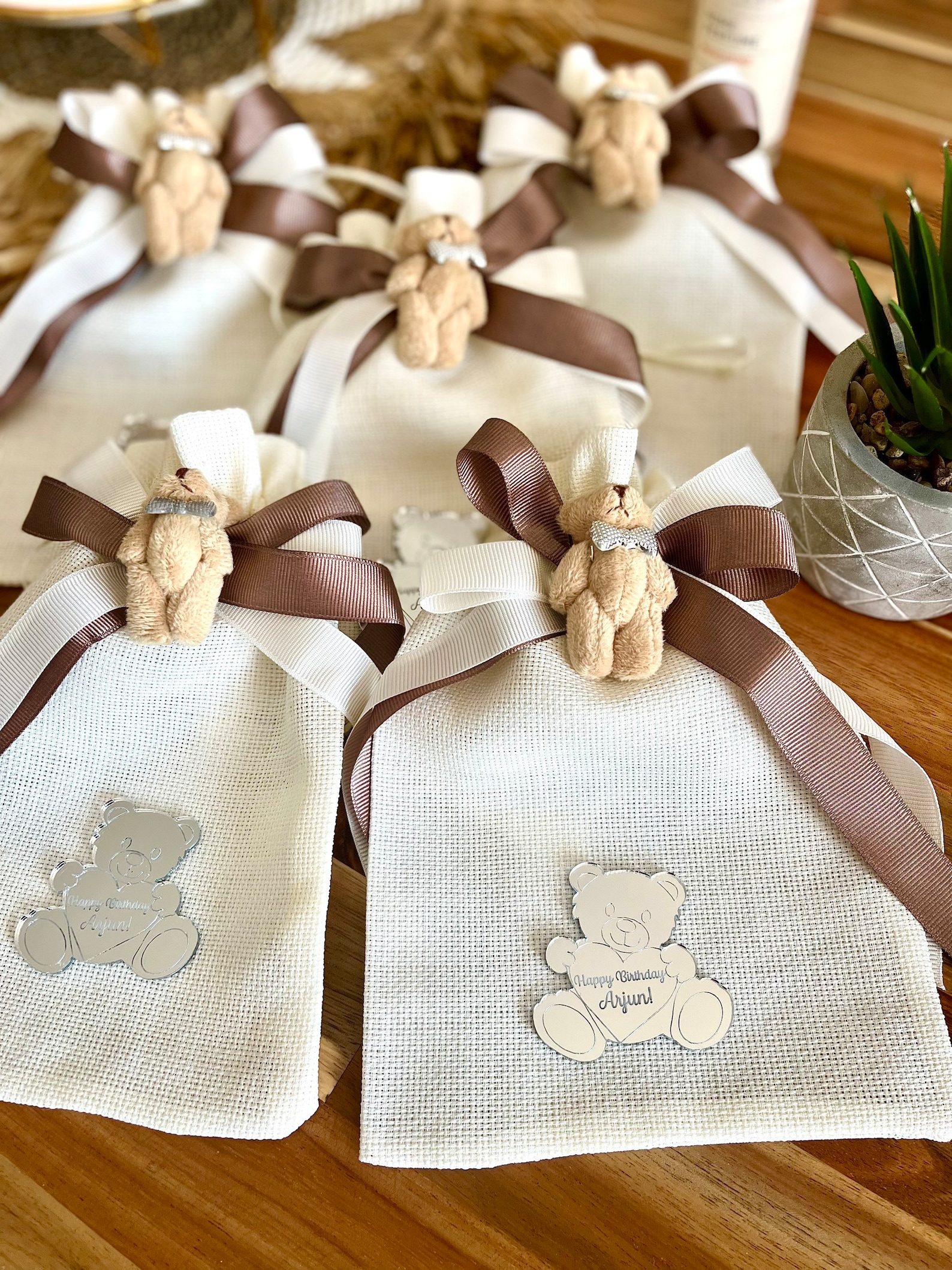 Large Teddy Bear Gift Bags, Teddy Bear Baby Shower Favors, Teddy Bear ...
