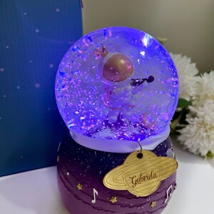 Custom Space Large Snow Globe, Space Gifts, Space Globe Ornament ...