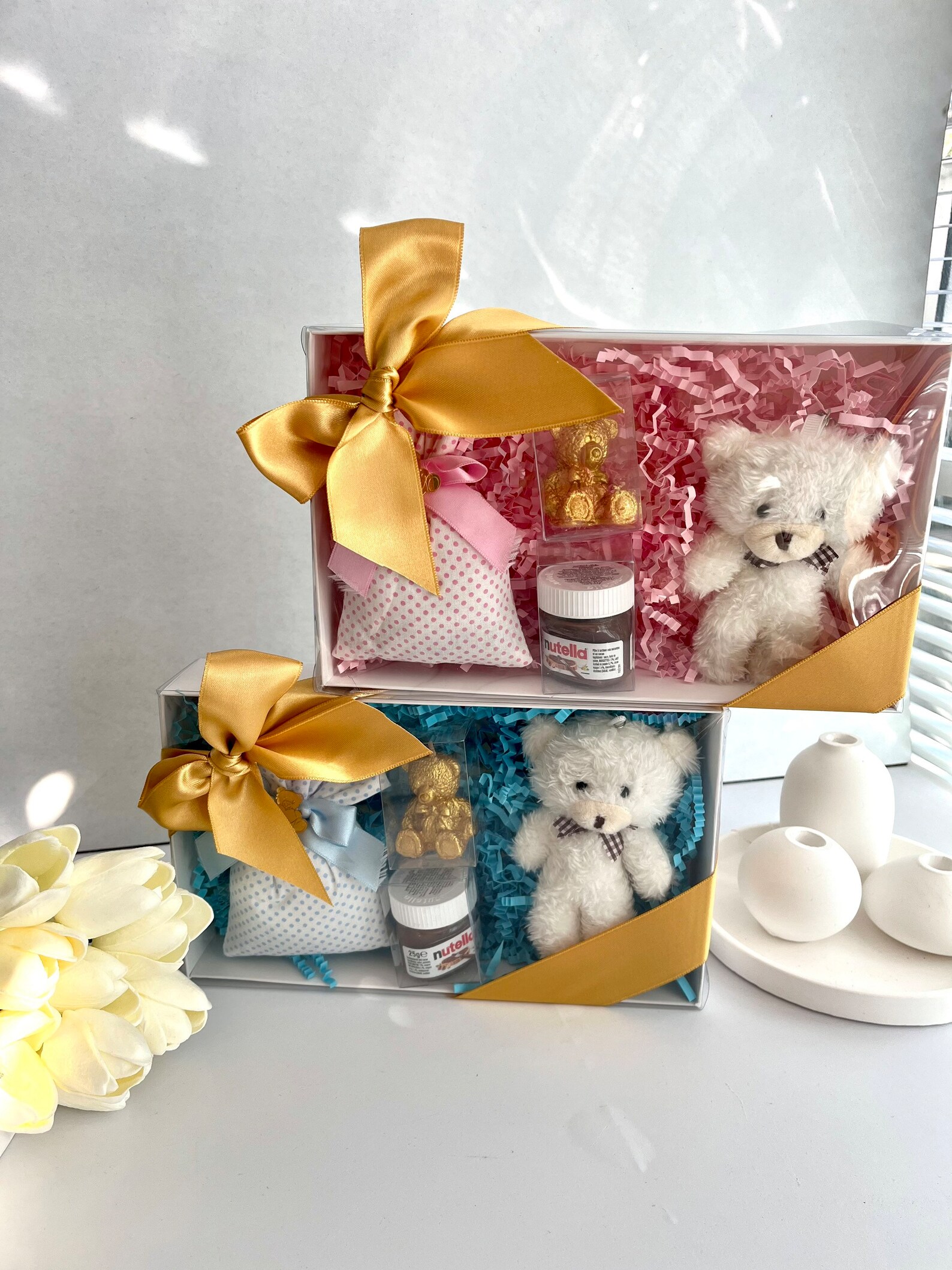 Teddy Bear Gift Set Teddy Bear Baby Girl Shower Set Teddy - Etsy