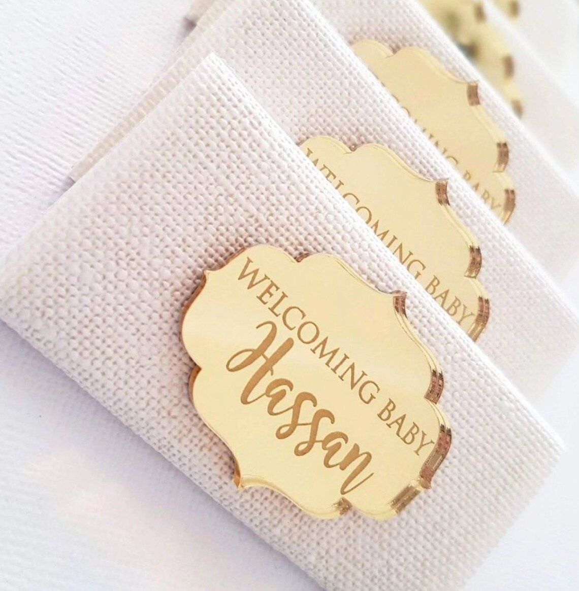 Gold Custom Acrylic Mirror Tags Save the Date Tag Wedding - Etsy