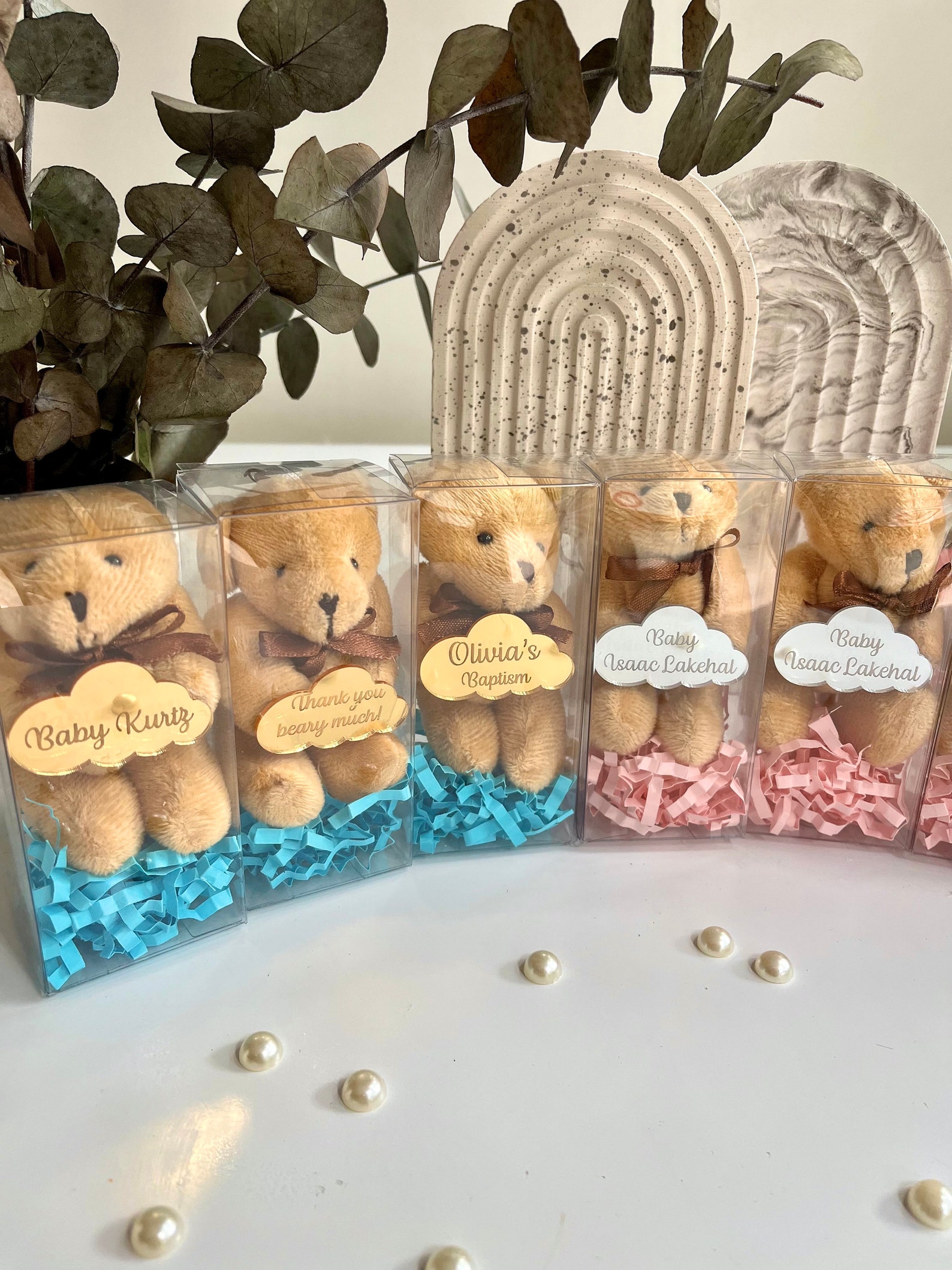 Custom Plush Party Bears Keychain, Custom Birthday Gifts, Teddy Bear ...