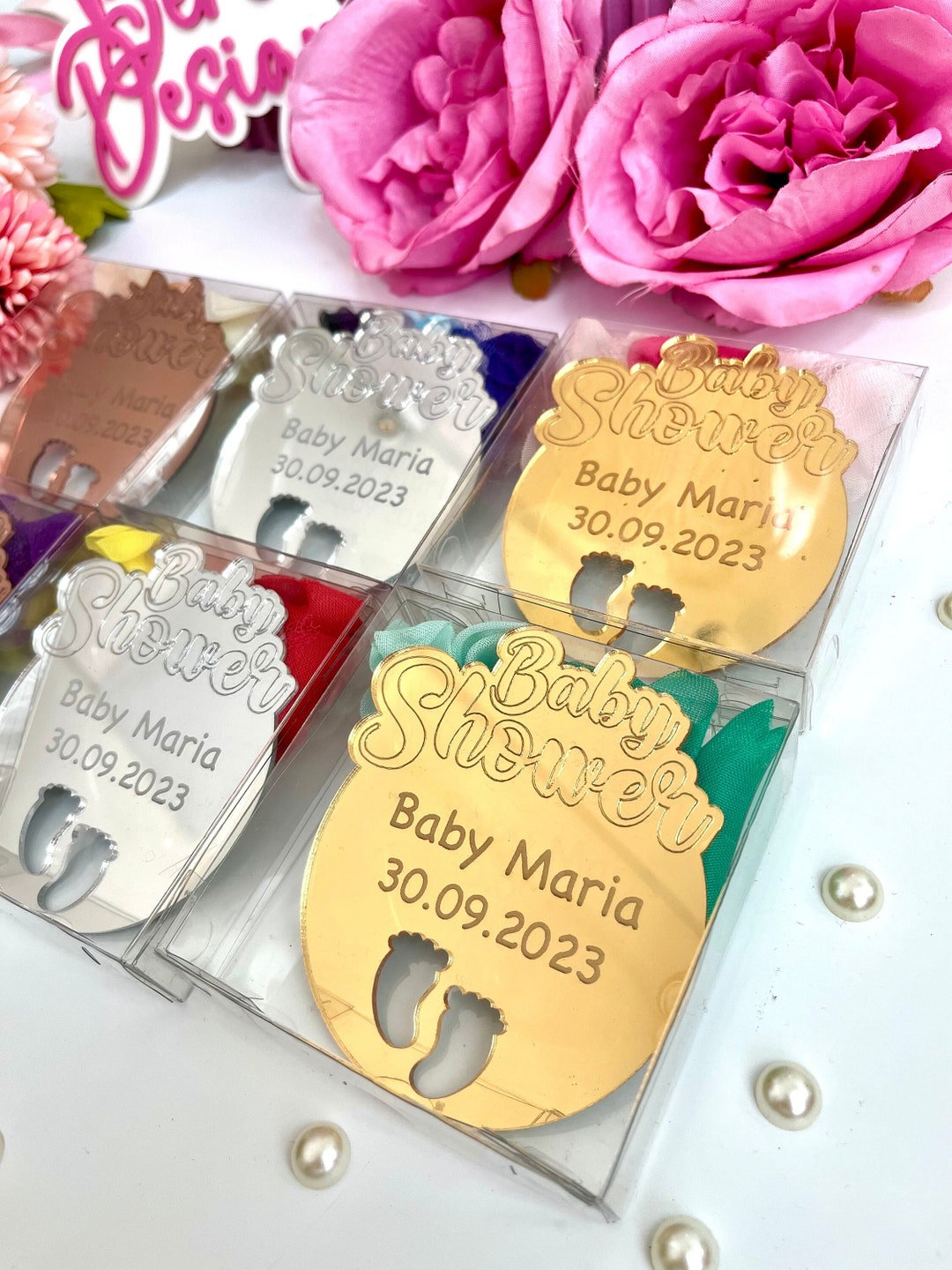 Baby Shower Favors, Baby Feet Magnet, Personalized Gifts, Welcome ...