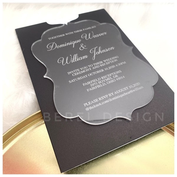 Mirror Invitation - Etsy