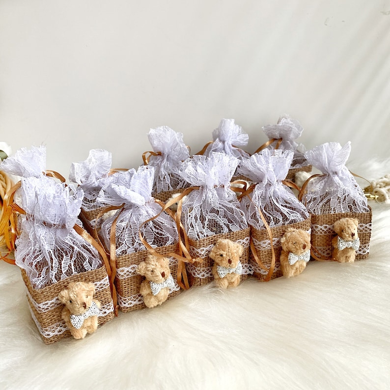 Teddy Bear Baby Shower Bags Treat Box We Can Bearly Wait - Etsy