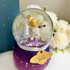 Custom Space Large Snow Globe, Space Gifts, Space Globe Ornament ...