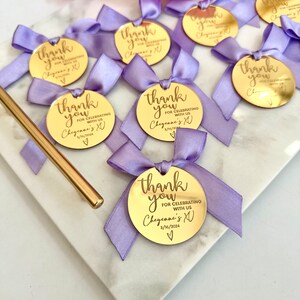 Lilac Sweet 16 Thank You Tag, Purple Sweet 16 Favors, 2inch5cm, Sweet ...