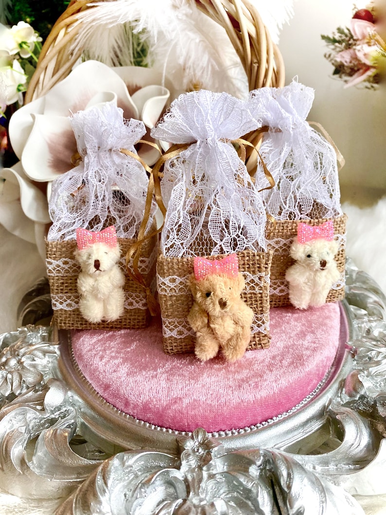 Teddy Bear Baby Shower Bags Treat Box We Can Bearly Wait - Etsy