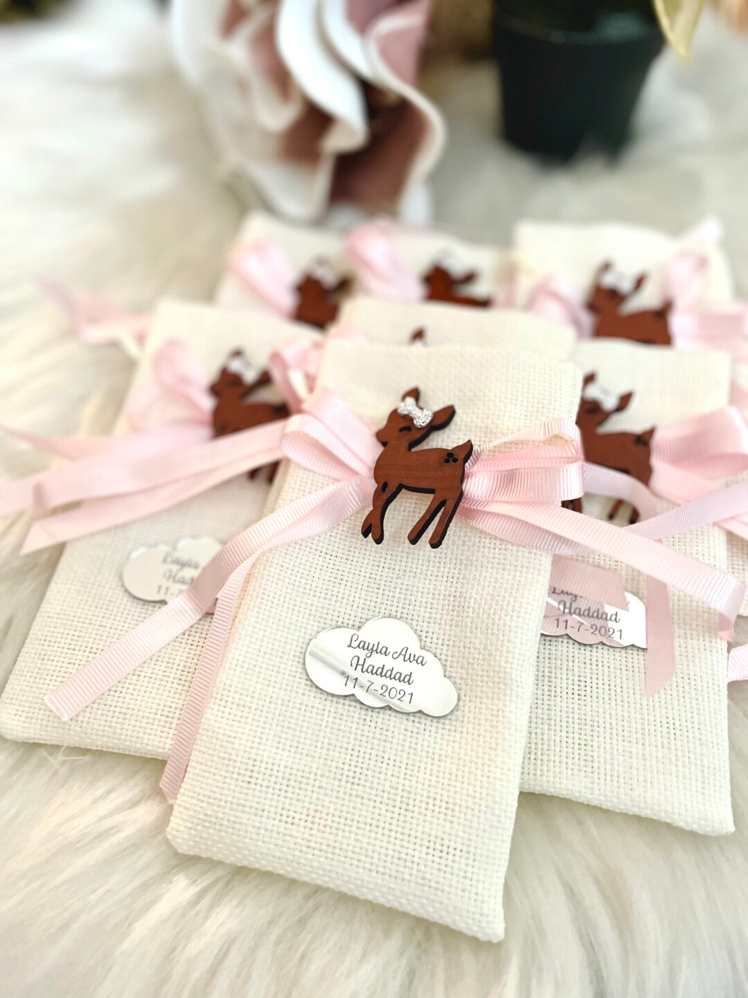 Personalized Gifts, Deer Party Gift Bags, Deer Party Decorations, Bambi ...