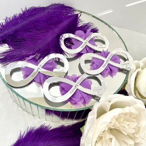 Custom Infinity Favors, Wedding Favors, Bridesmaid Gift, Save the Date ...