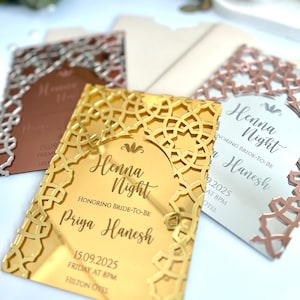 Henna Party Invitations Bride Party Invite Bridal Shower - Etsy