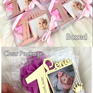 Custom Birthday Photo Frame, Second Birthday Favors, Age 2 Photo Favors ...