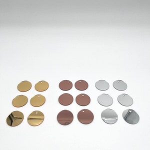 Gold Plain Acrylic Mirror Tag, Wedding Name Tag, Acrylic Labels, Save ...