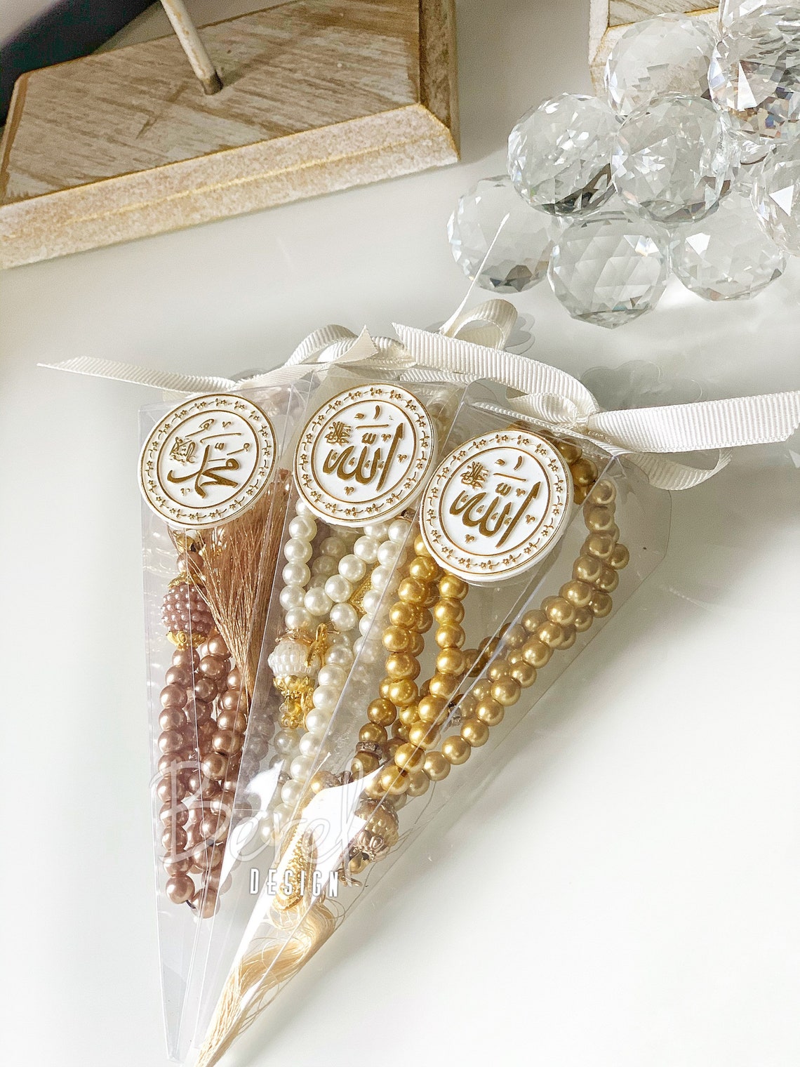 Allah Muhammed Tasbihs in Clear Cone Boxes Ramadan Quran - Etsy