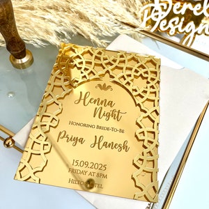 Henna Party Invitations Bride Party Invite Bridal Shower - Etsy
