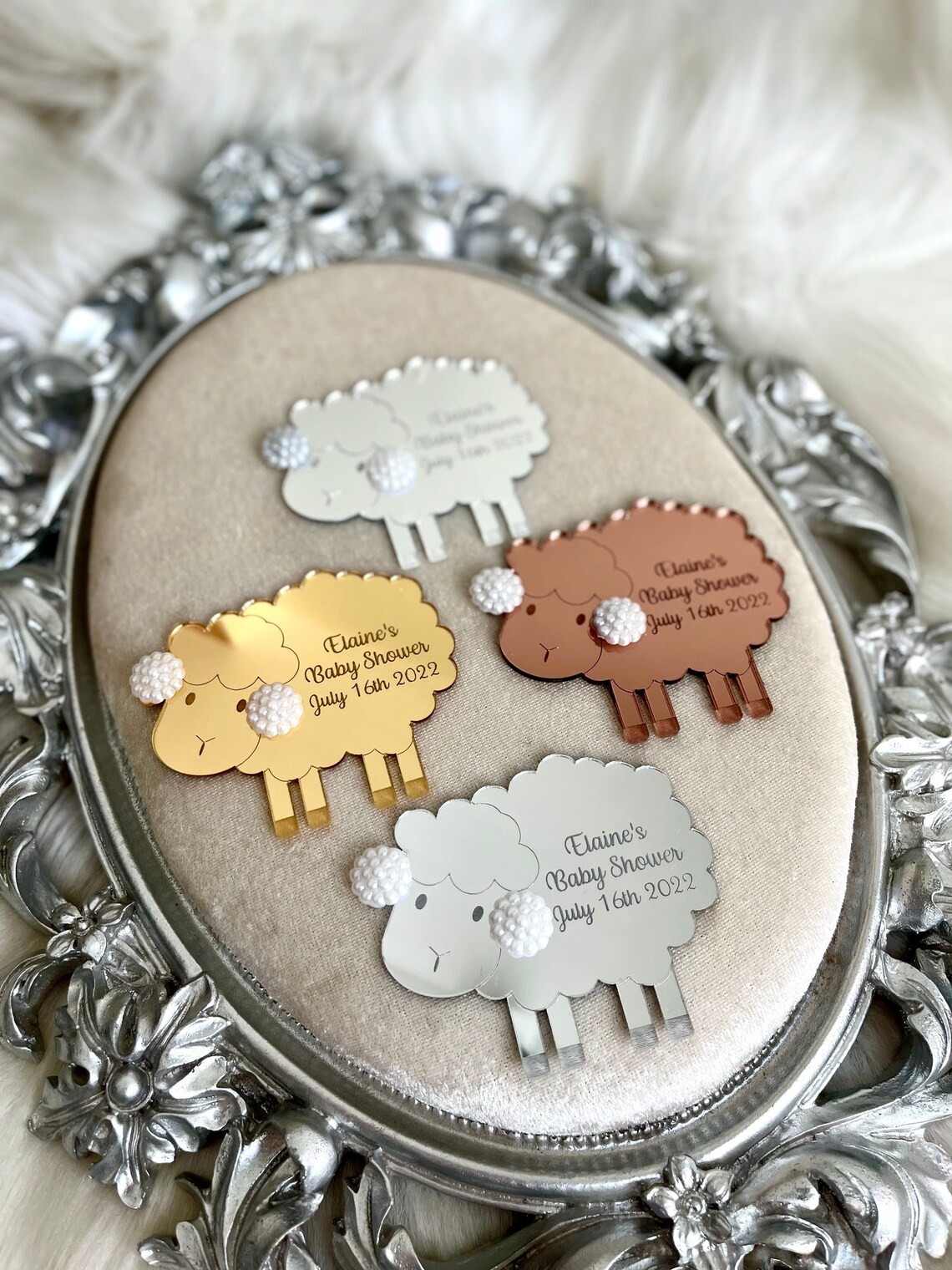 Custom Lamb Magnet, Personalized Gifts, Sheep Baby Shower Gifts, Lamb ...