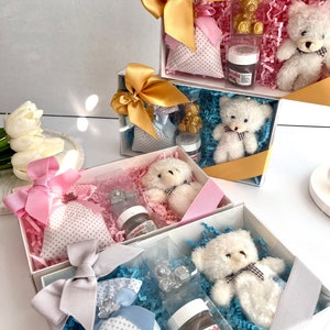 Teddy Bear Gift Set Teddy Bear Baby Girl Shower Set Teddy - Etsy