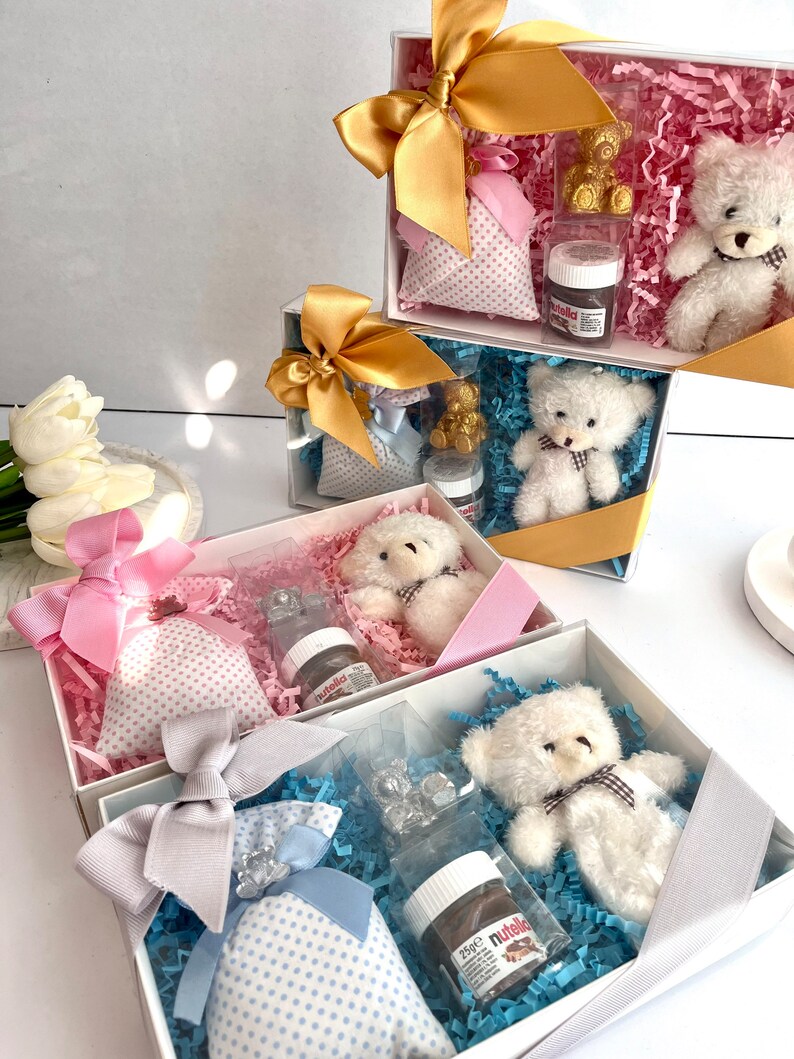 Teddy Bear Gift Set Teddy Bear Baby Girl Shower Set Teddy - Etsy