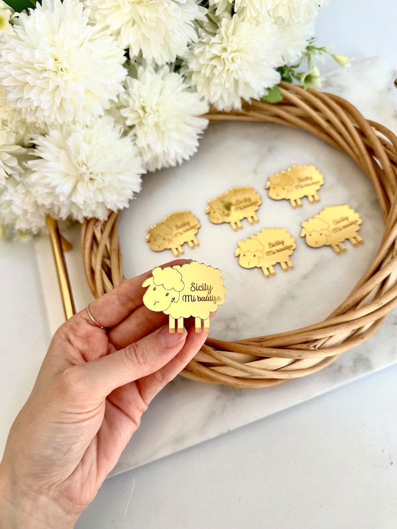 Custom Sheep Tags, Sheep Personalized Gifts, Lamb Birthday, Sheep Baby ...