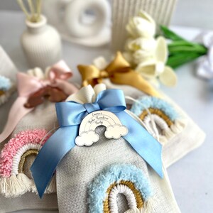 Large Boho Rainbow Macrame Bags ,macrame Gifts Bag, Boho Rainbow Party ...