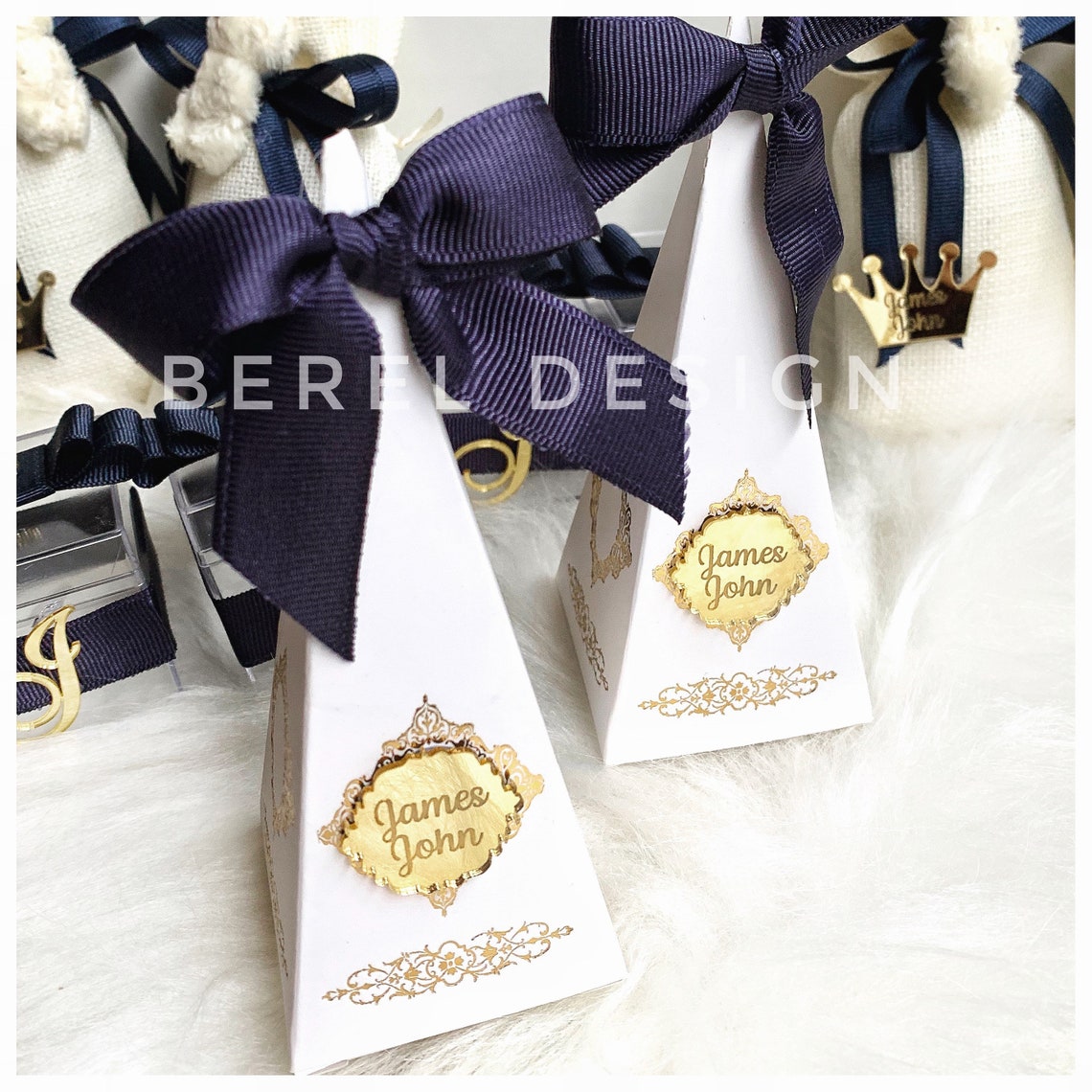 Custom Cone Box Personalized Candy Box Party Paper Box - Etsy