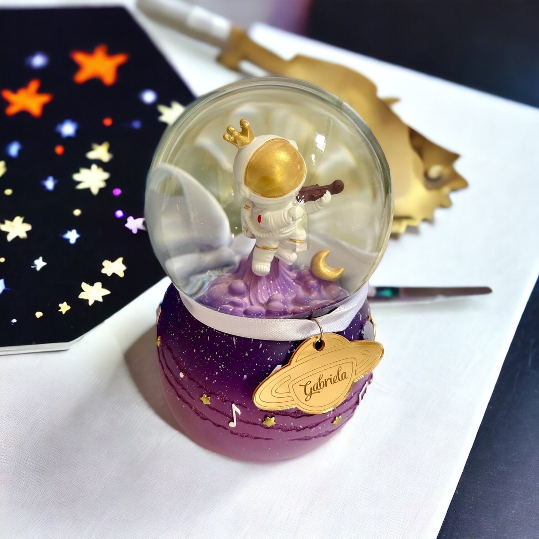 Custom Space Large Snow Globe, Space Gifts, Space Globe Ornament ...