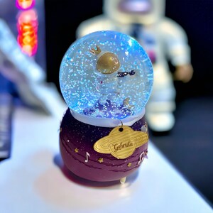 Custom Space Large Snow Globe, Space Gifts, Space Globe Ornament ...