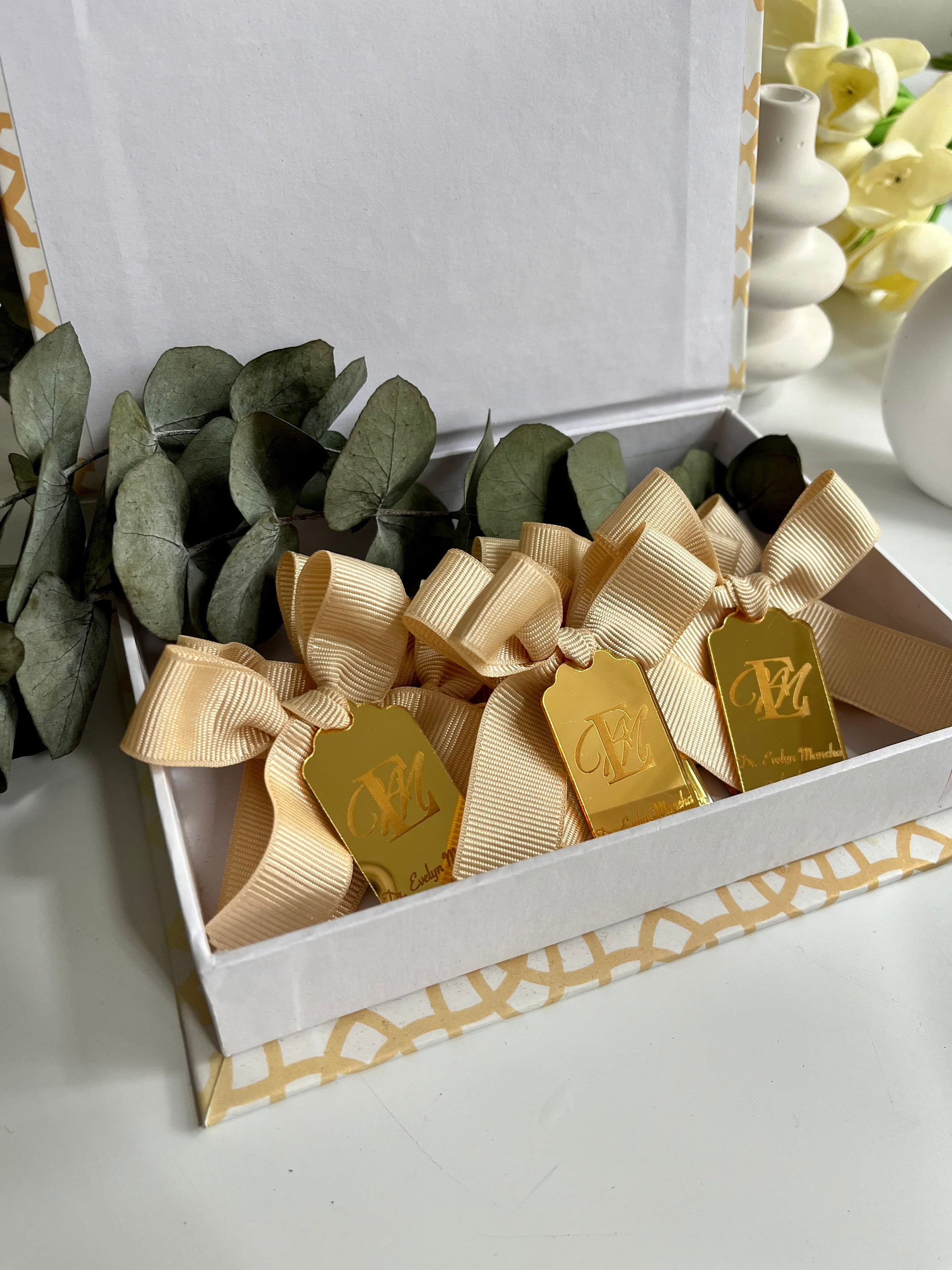 Gold Acrylic Mirror Tag, Wedding Name Tags, Reception Token, Luxury Tag ...