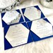 Hexagon Wedding Acrylic Invitations, Wedding Mirror Invitations ...