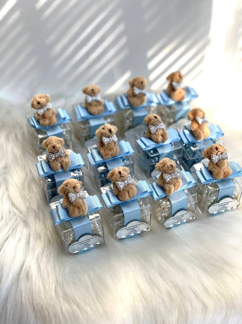 Teddy Bear Tasbih in Box, Muslim Baby Boy Shower, Islamic Baby ...