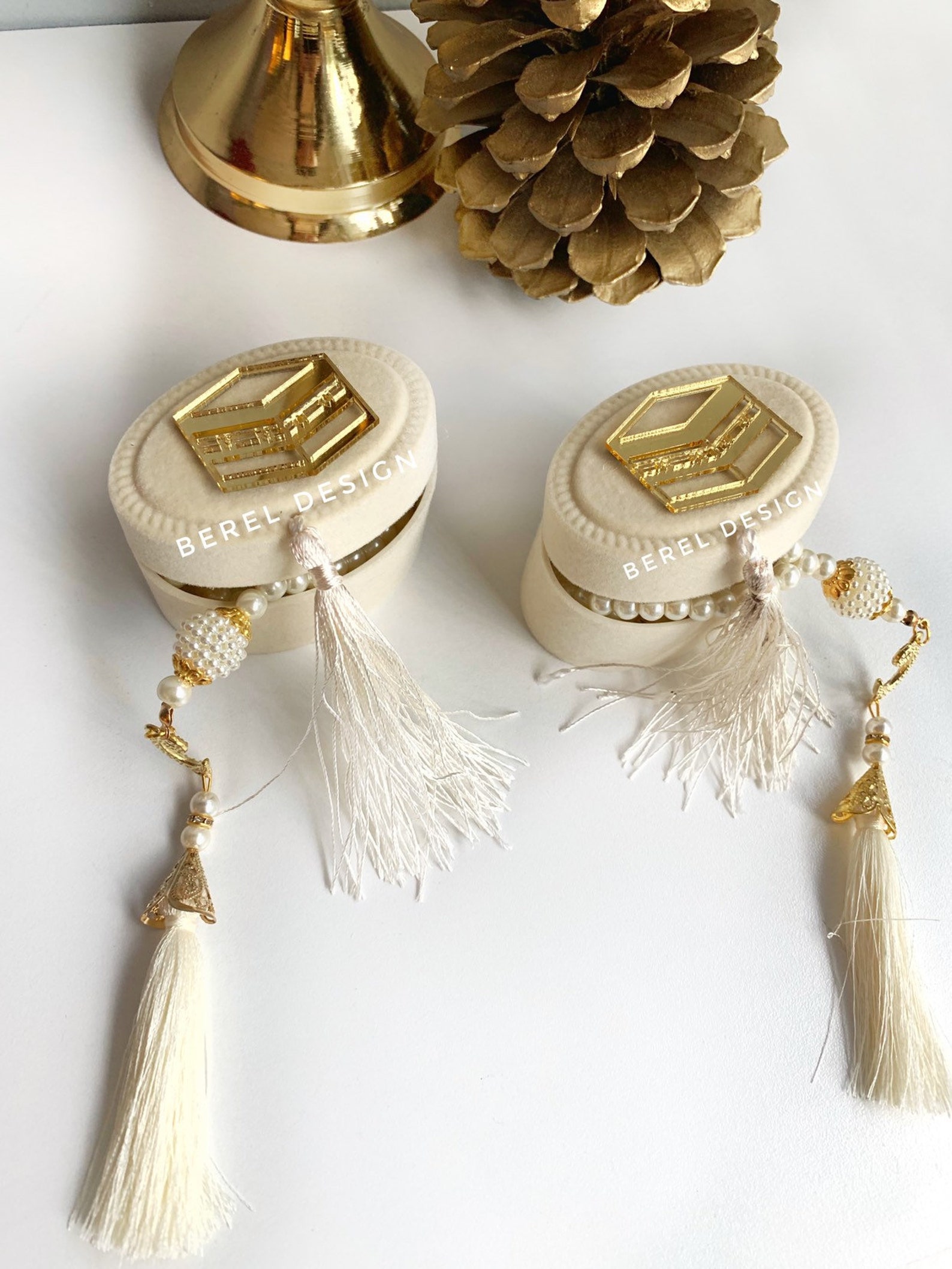 Blue Kaaba Tasbih Set, Prayer Beads Set, Tasbih in Box, Vav Tasbih ...