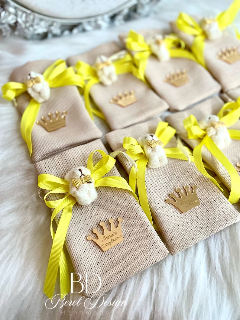 White Teddy Bear Sachet Bags Baby Shower Gifts Welcome Baby - Etsy
