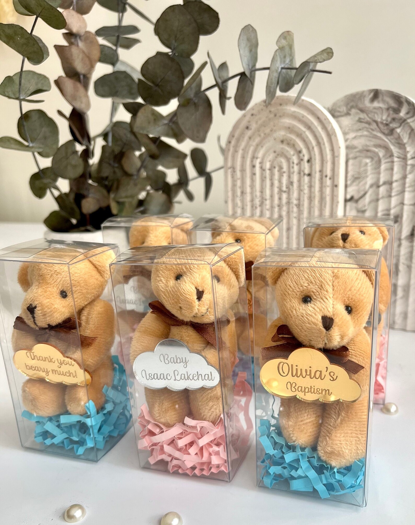 Custom Plush Party Bears Keychain, Custom Birthday Gifts, Teddy Bear ...