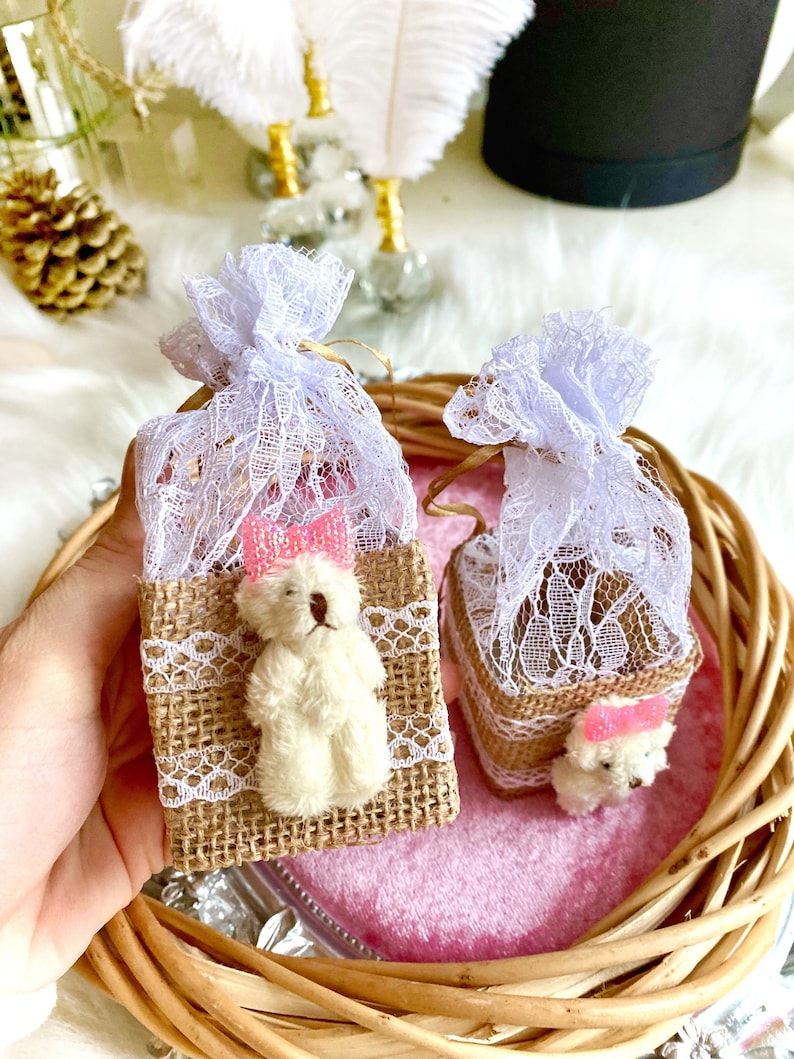 Teddy Bear Baby Shower Bags Treat Box We Can Bearly Wait - Etsy