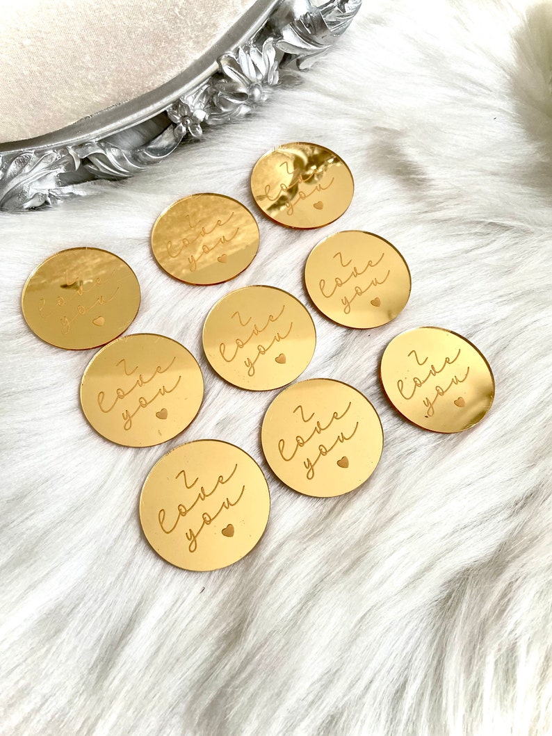 Logo Acrylic Mirror Tag 2inch 5 Cm Personalized Gift Tag - Etsy