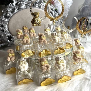 Teddy Bear Tasbih in Box, Muslim Baby Boy Shower, Islamic Baby ...