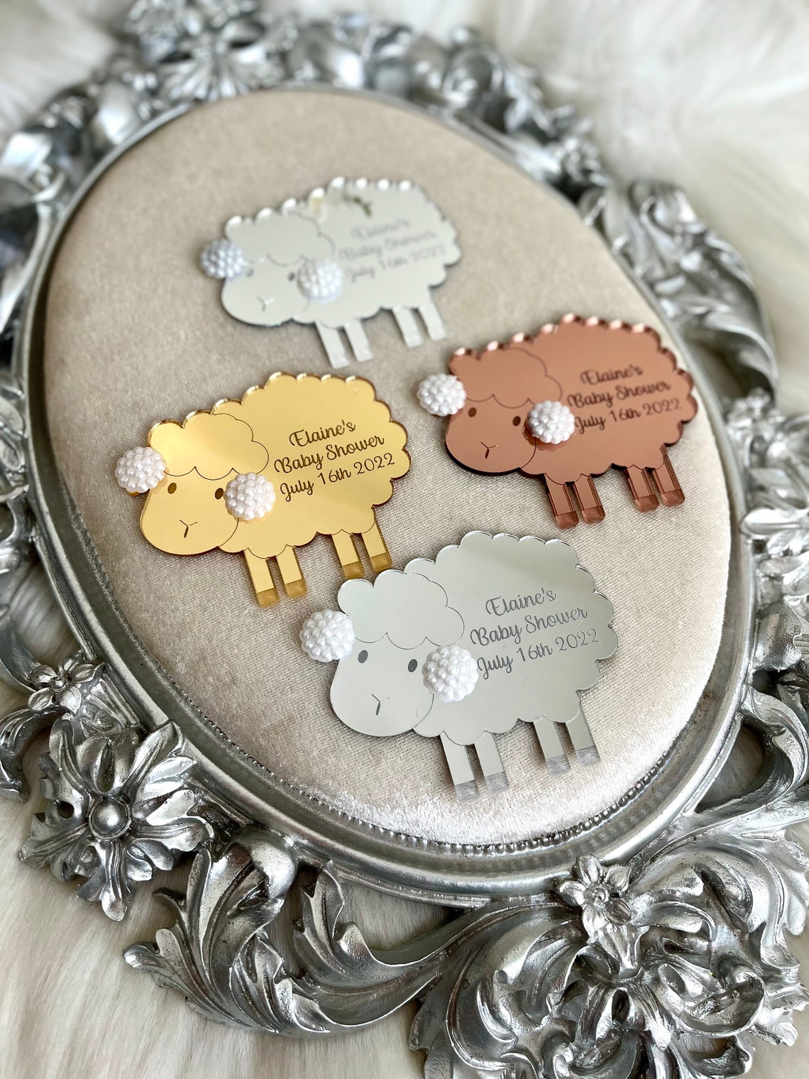 Custom Lamb Magnet, Personalized Gifts, Sheep Baby Shower Gifts, Lamb ...