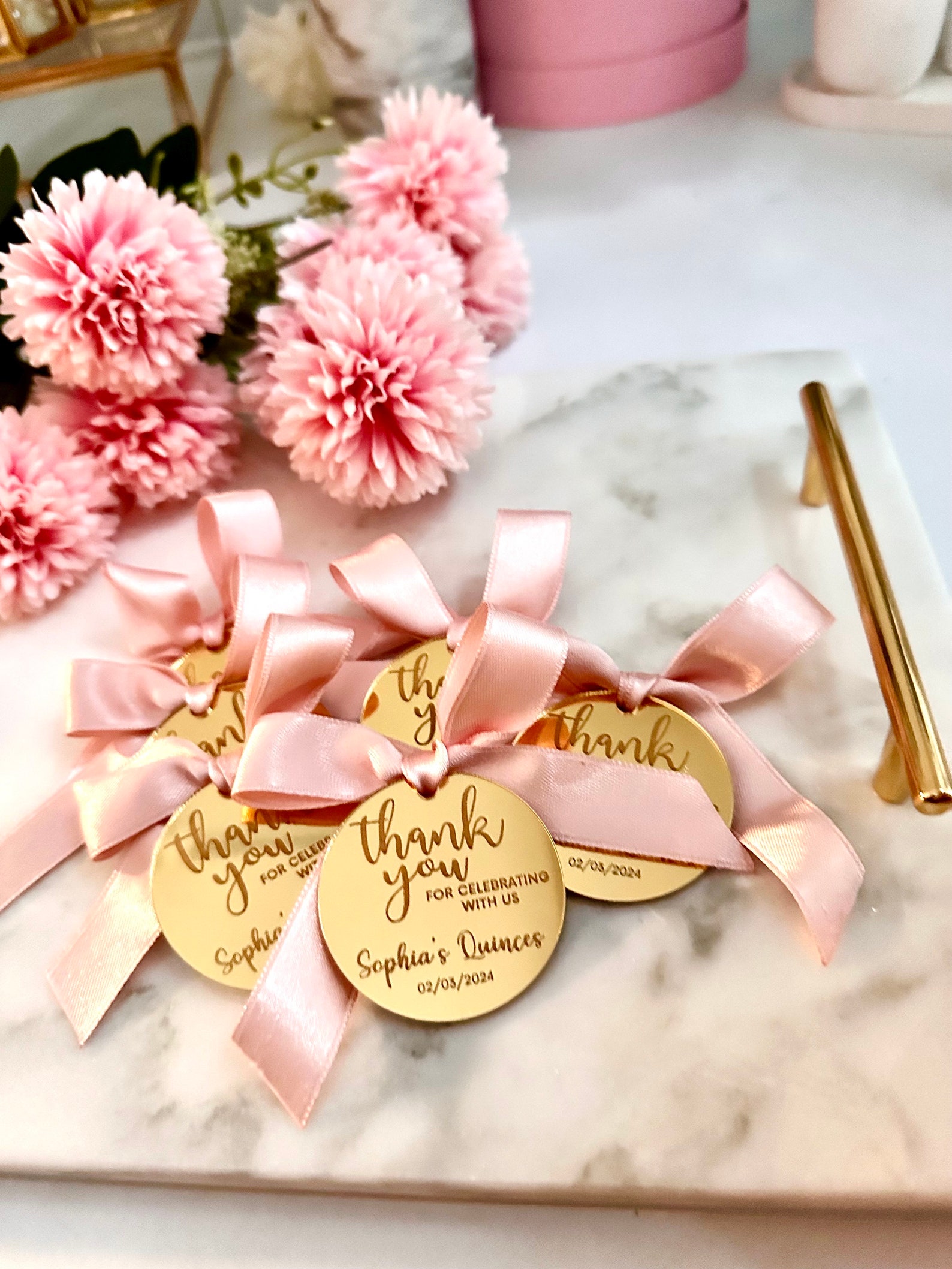 Sweet 16 Tag Charm, Sweet 16 Thank You Tag, Sweet 16 Favors, Thank You ...