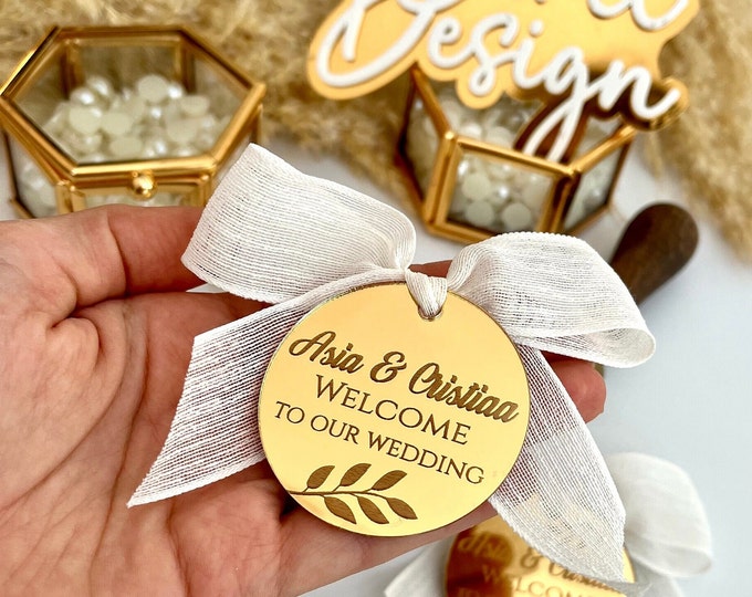 Save the Date Tag, Luxury Wedding Mirror Tag, Valentines Day Tag ...