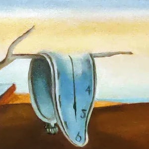 Salvador Dali Oil Painting Based on the Persistence of Memory Famous ...