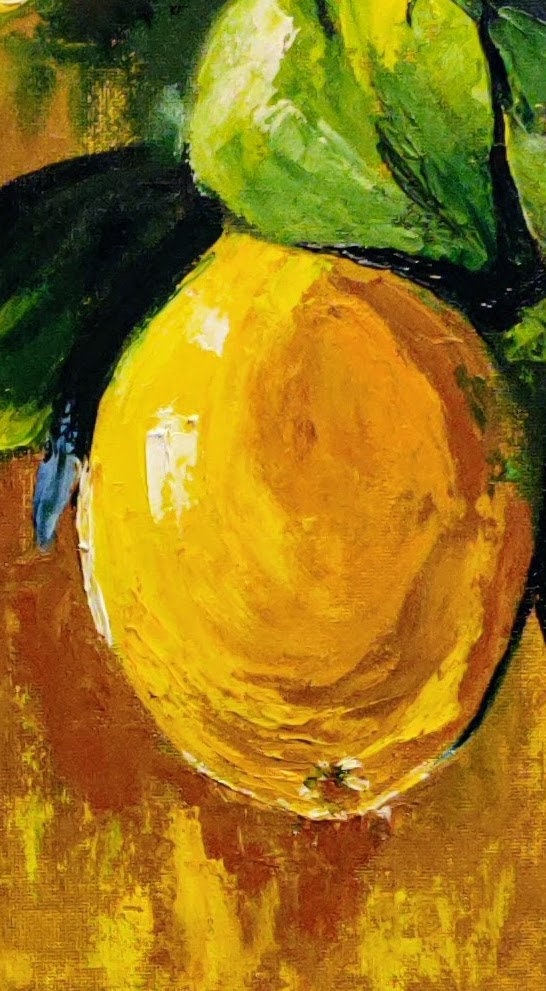 Lemon Tree Oil Original Painting on Canvas Panel - Etsy