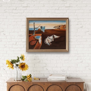 Salvador Dali Oil Painting Based on the Persistence of Memory Melting ...