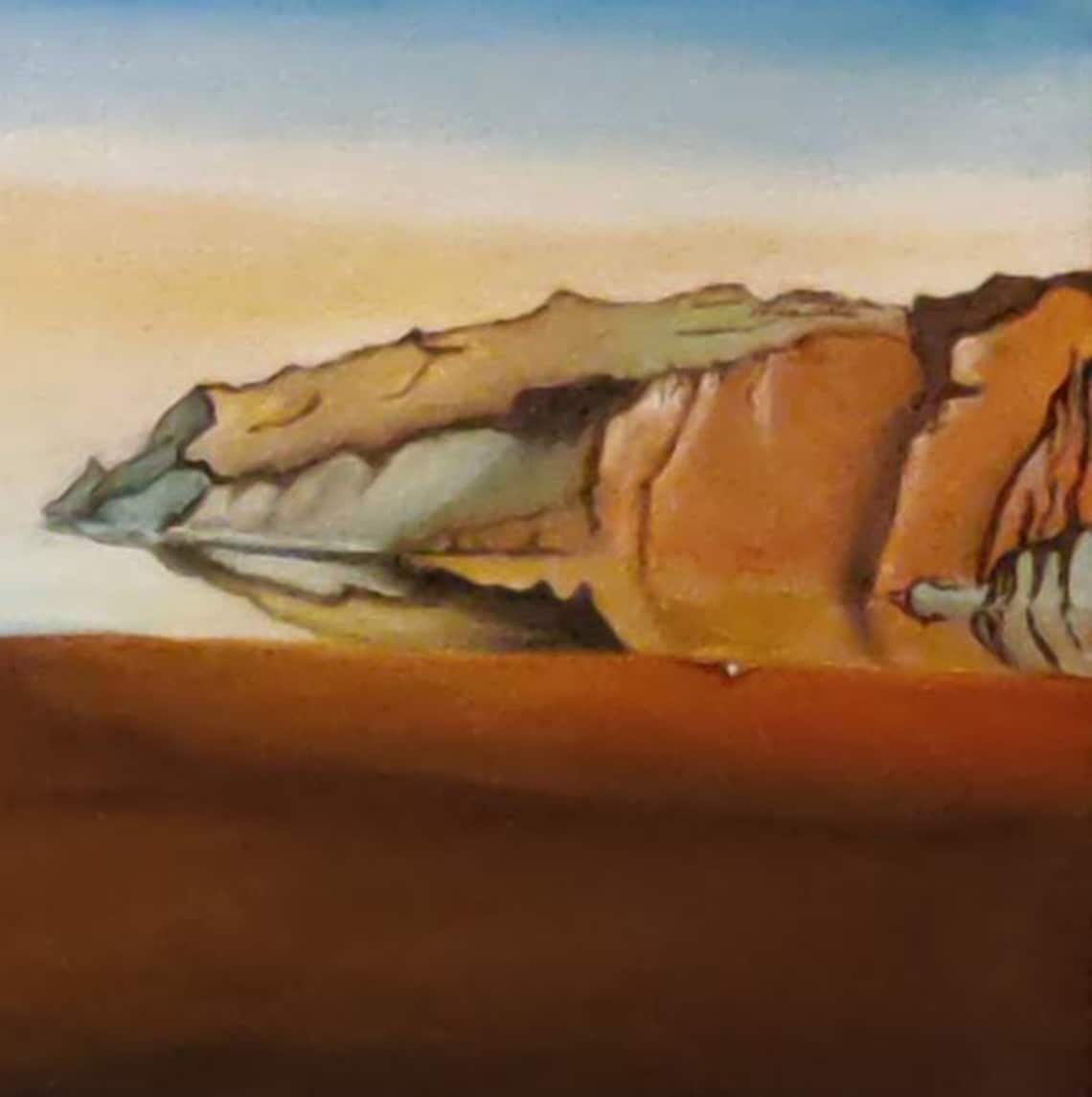 Salvador Dali Oil Painting Based on the Persistence of Memory Melting ...