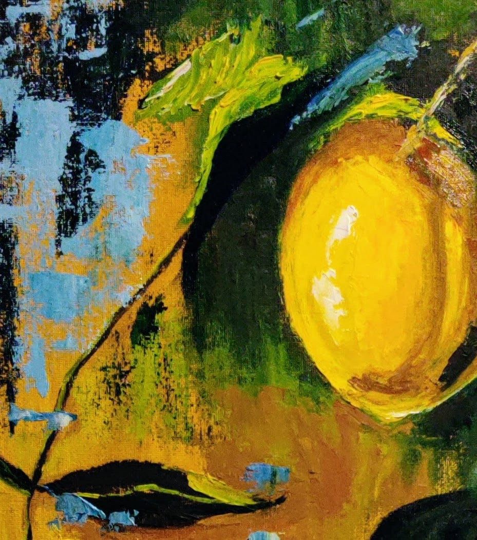 Lemon Tree Oil Original Painting on Canvas Panel - Etsy