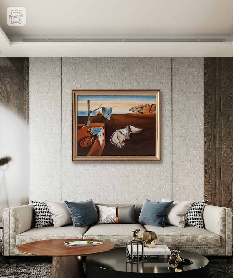 Salvador Dali Oil Painting Based on the Persistence of Memory Melting ...