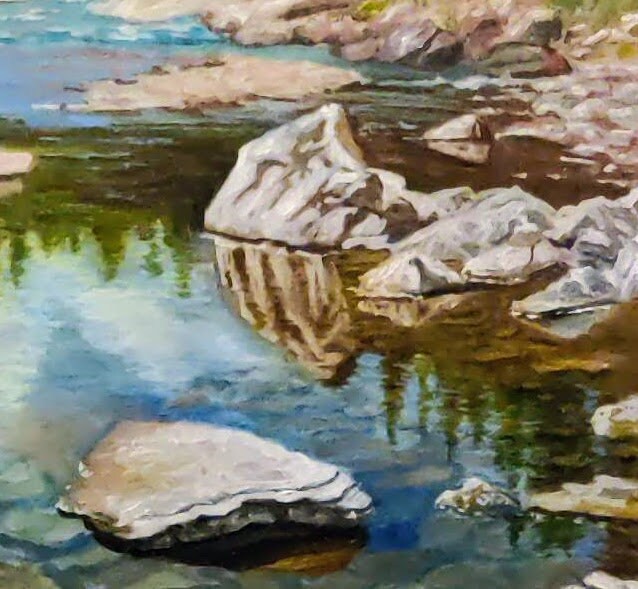 Cristal River. Original Oil Painting on Canvas 16"x20". Mountain ...