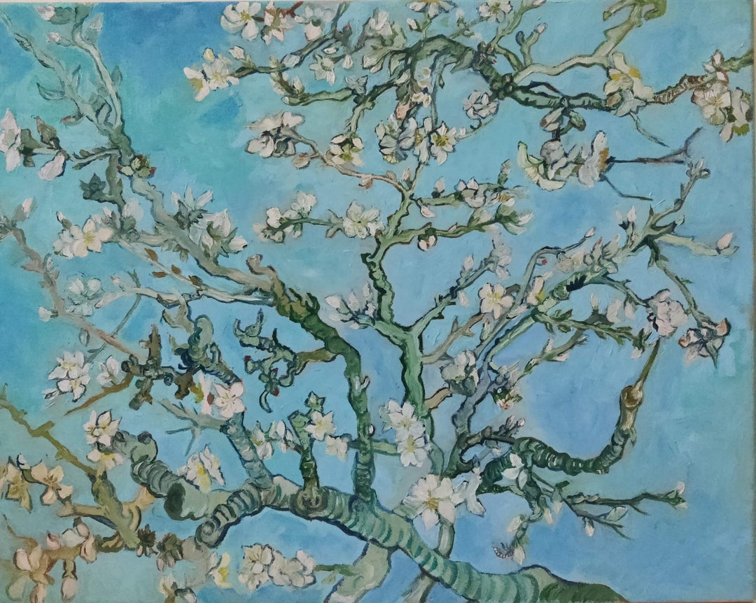 Almond Blossoms. Hand-painted High-quality Oil Painting Reproduction ...